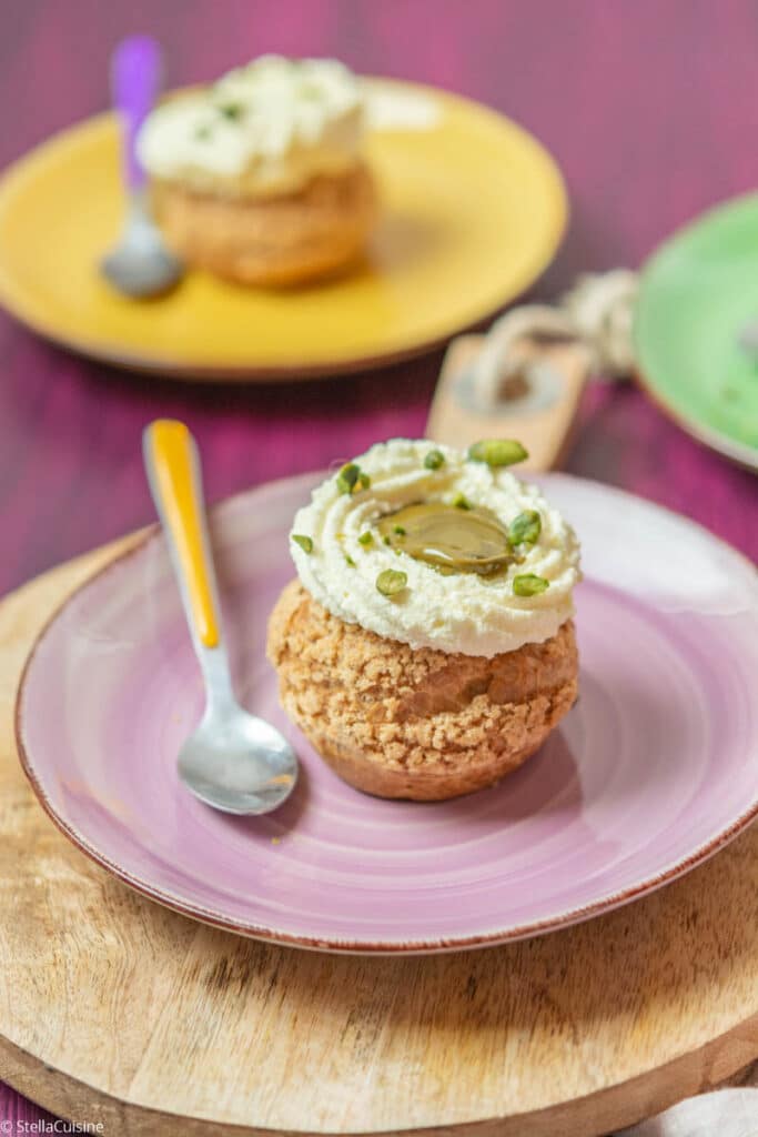 Recette de Chou pistache, ganache montée chocolat blanc | Recettes ...